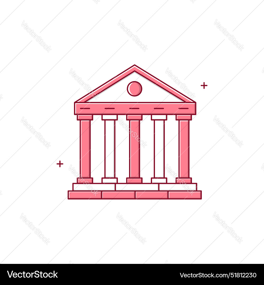 Museum icon design Royalty Free Vector Image - VectorStock