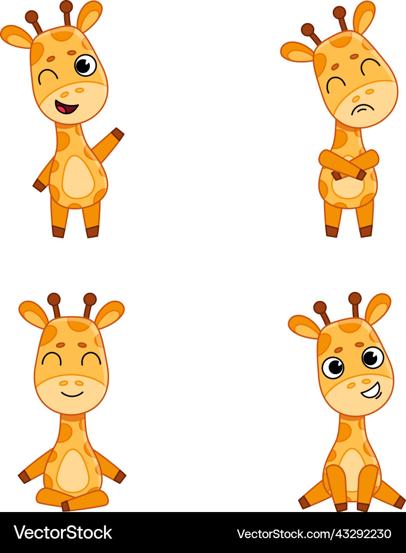 Giraffe Sad Vector Images (51)