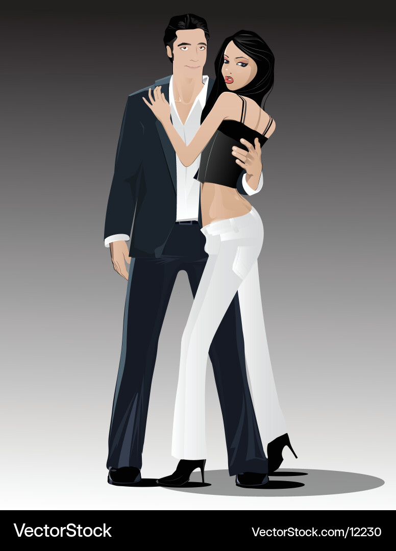 Sexy couple Royalty Free Vector Image - VectorStock