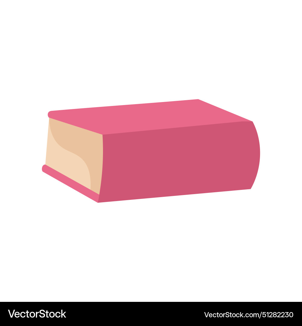 Single pink book icon Royalty Free Vector Image