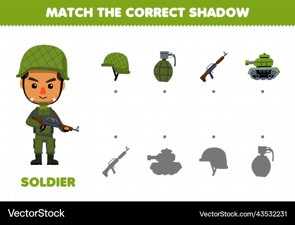 Education games for children match the correct Vector Image