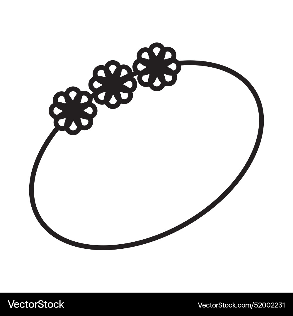 Hair accessory tie icon ideal for styling and Vector Image