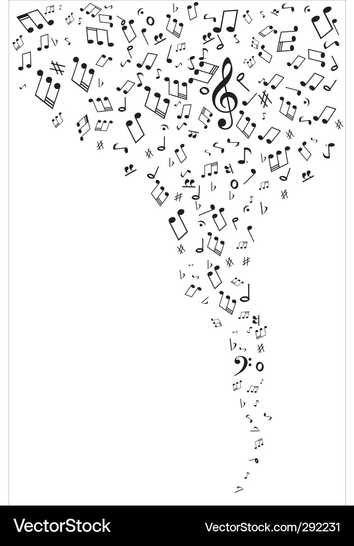 Music notes Royalty Free Vector Image - VectorStock