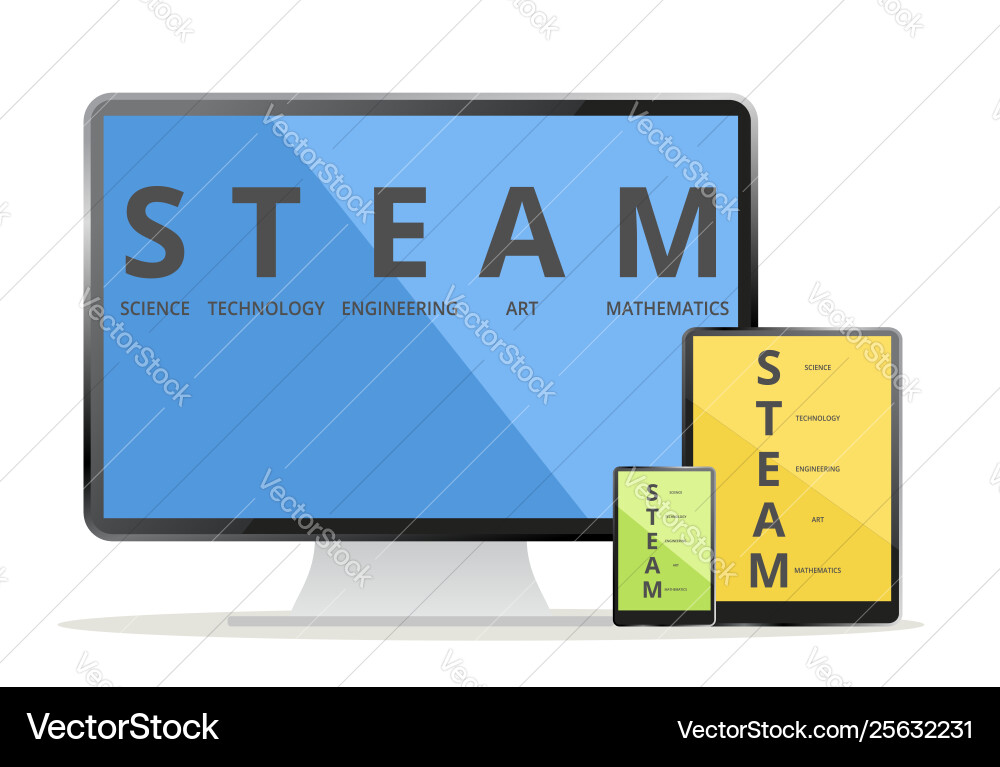 Steam devices Royalty Free Vector Image - VectorStock