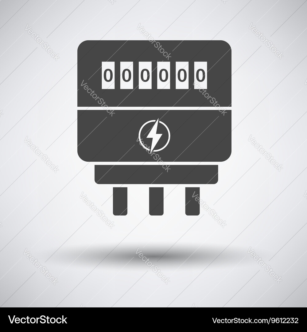 Electric meter icon Royalty Free Vector Image - VectorStock