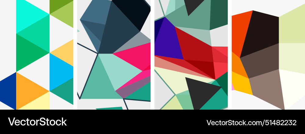 Triangle geometric abstract backgrounds Royalty Free Vector