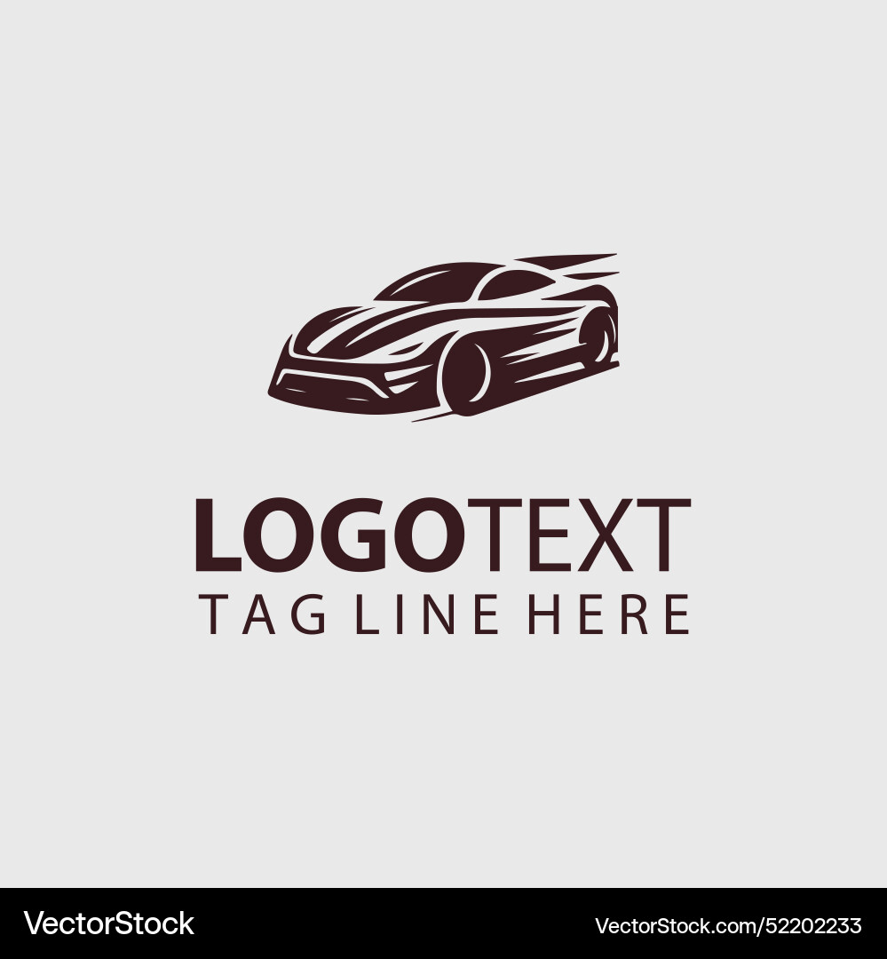 Fast car logo Royalty Free Vector Image - VectorStock