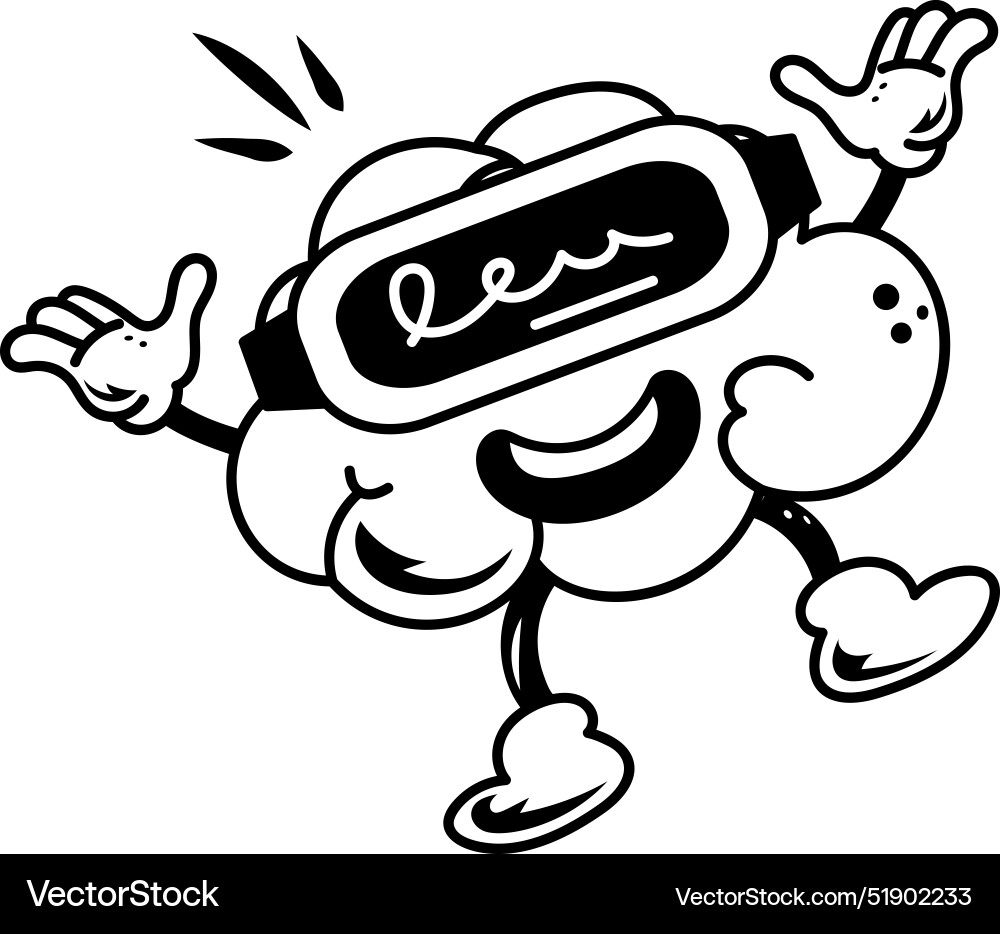 Flying brain Royalty Free Vector Image - VectorStock