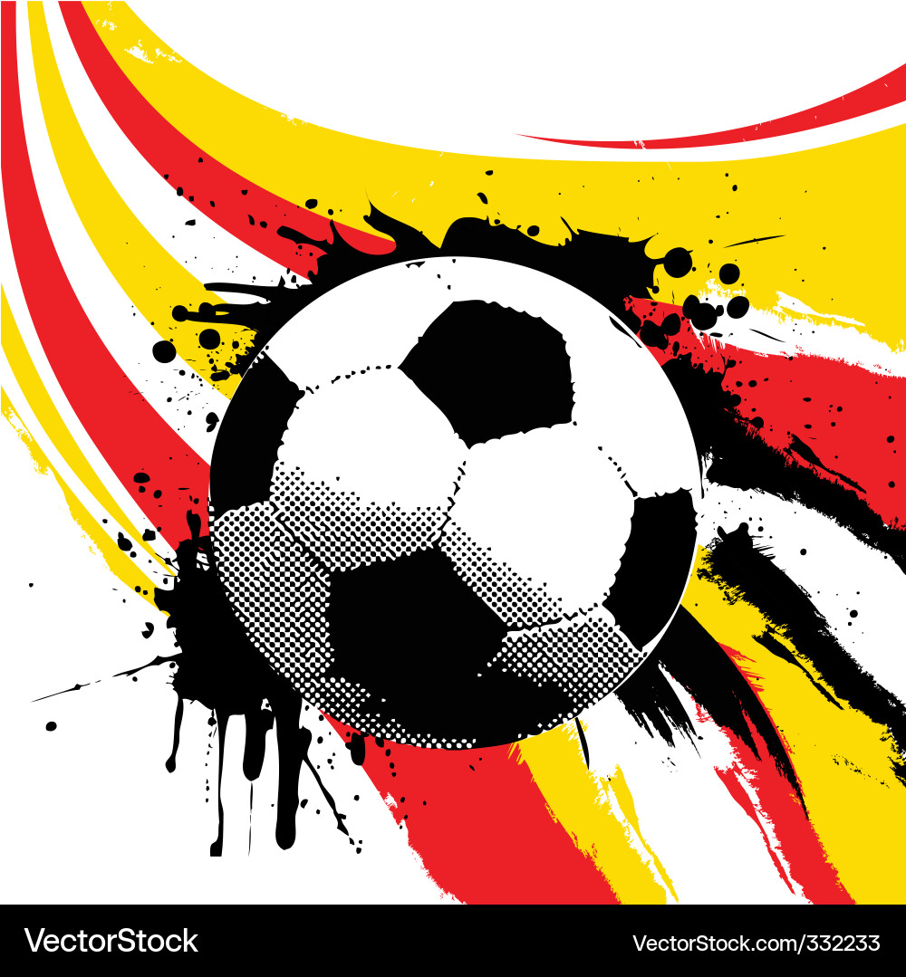 Soccer Grunge Ball Splash – Royalty-Free Vector | VectorStock