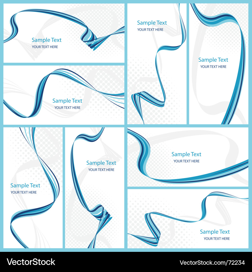 Abstract Wavy Backgrounds Royalty Free Vector Image