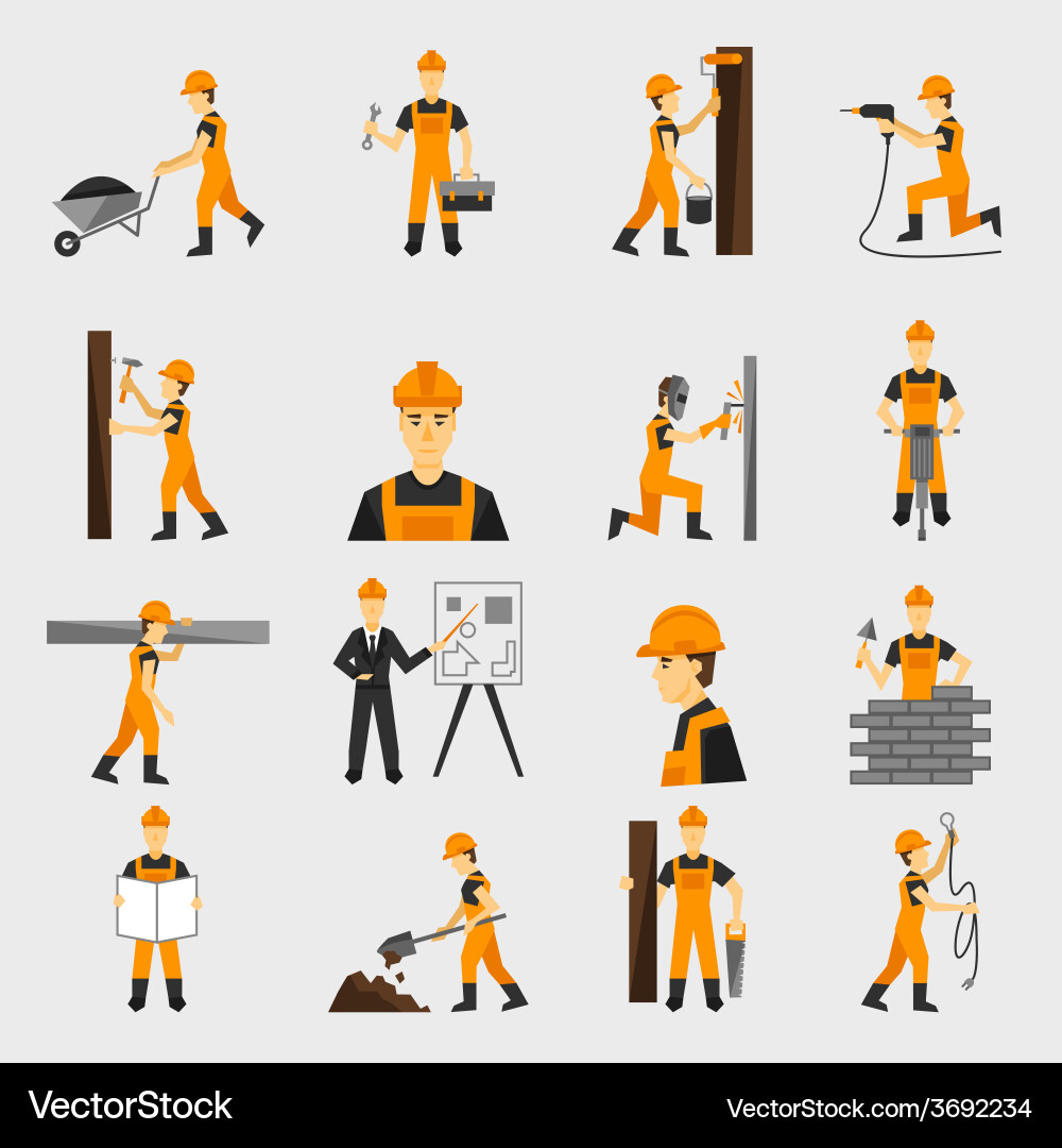 Worker Set Vector Images (over 110,000)