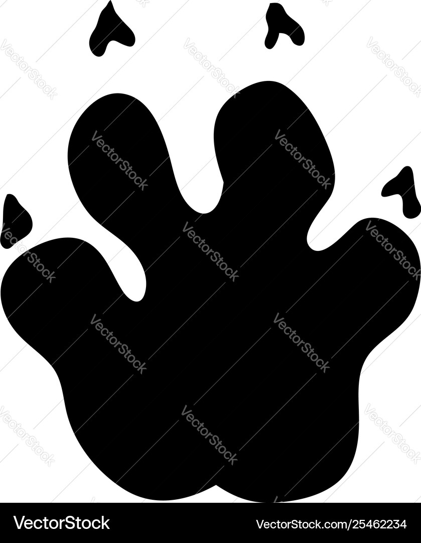 Fox footprint Royalty Free Vector Image - VectorStock