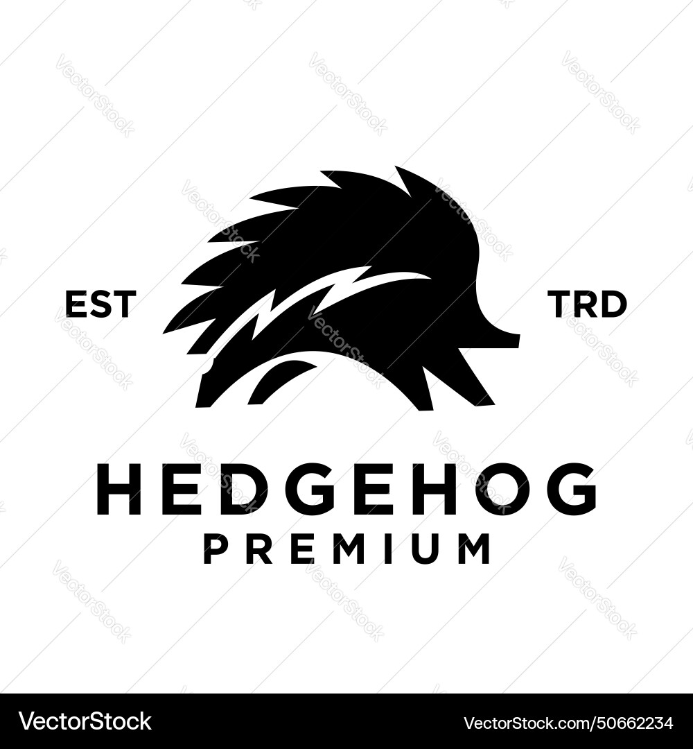 Hedgehog logo icon design Royalty Free Vector Image