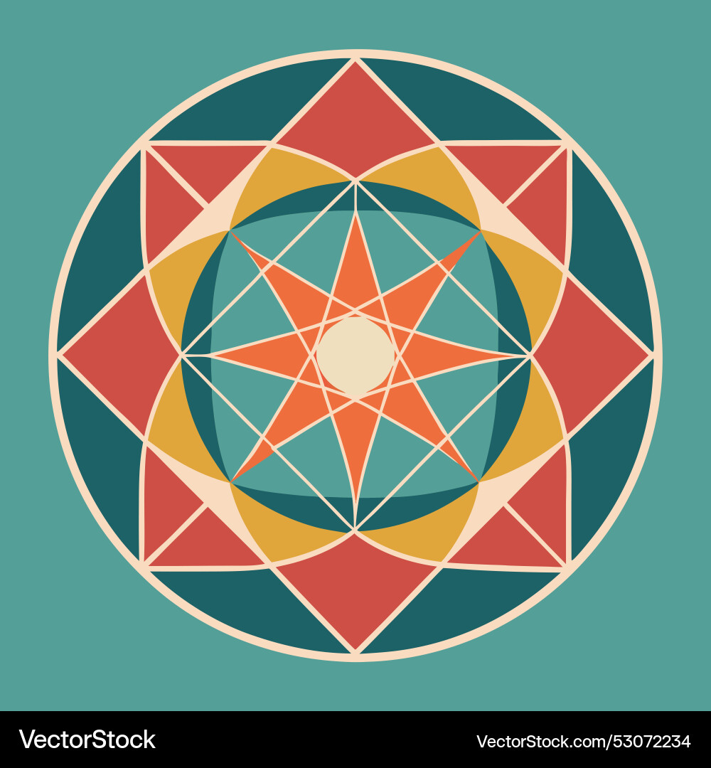 Minimalist mandala Royalty Free Vector Image - VectorStock