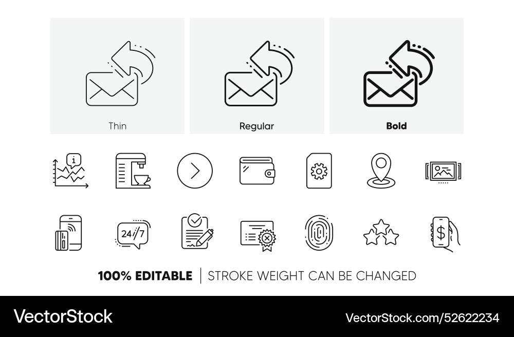 Reject certificate contactless payment and rfp Vector Image
