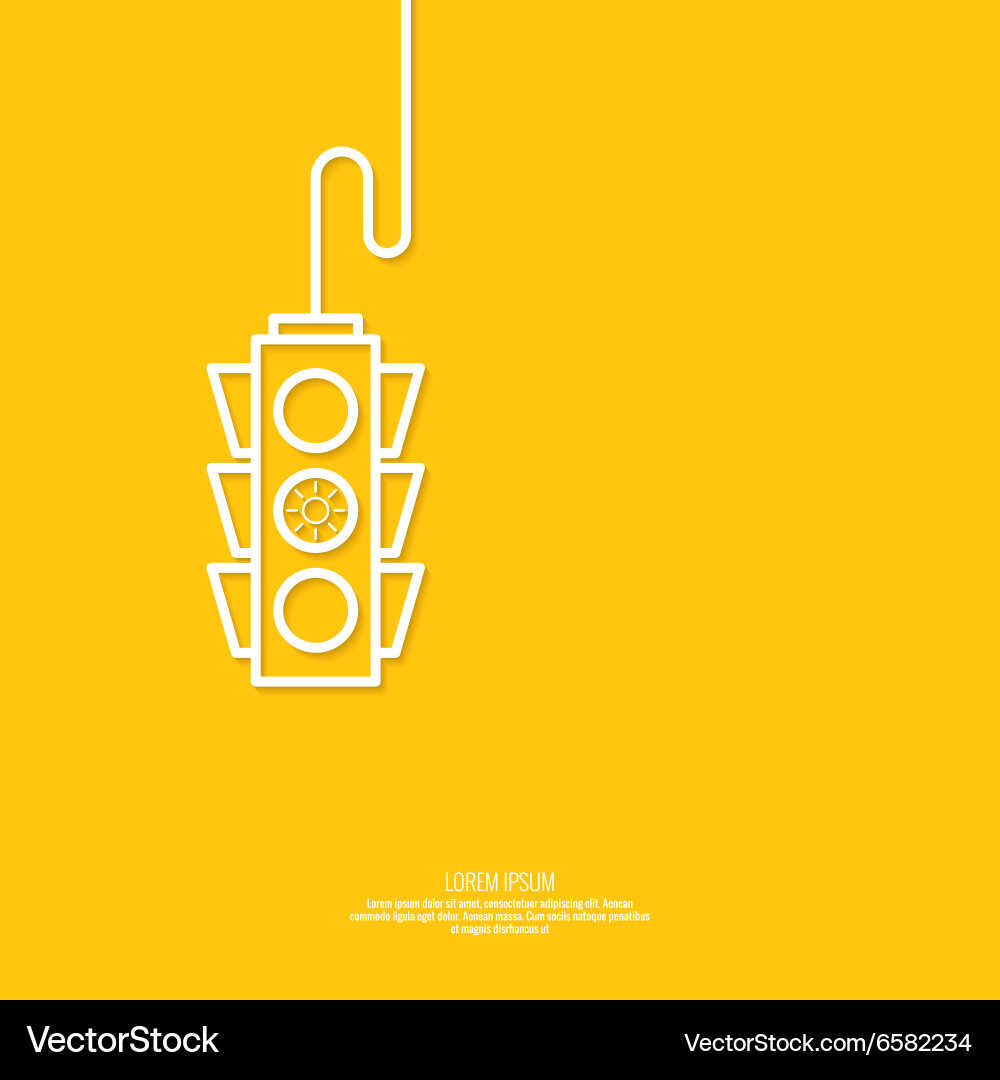 Traffic Lights Background Royalty Free Vector Image