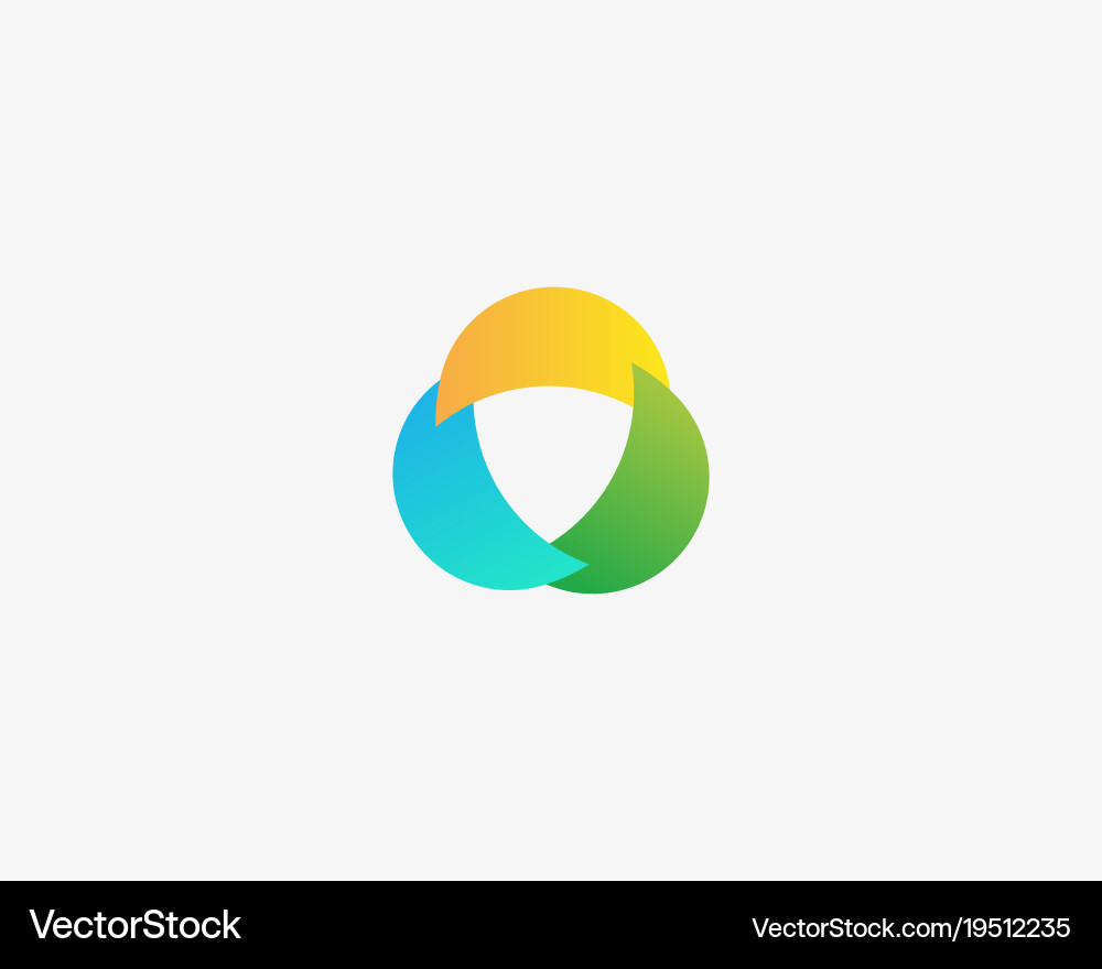 Abstract swirl logo design universal Royalty Free Vector