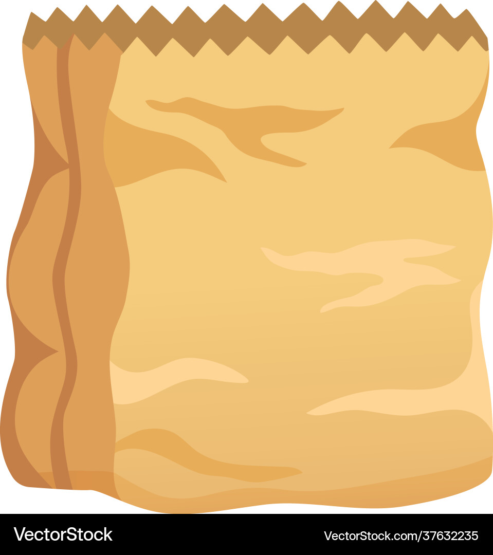 Paper bag empty composition Royalty Free Vector Image