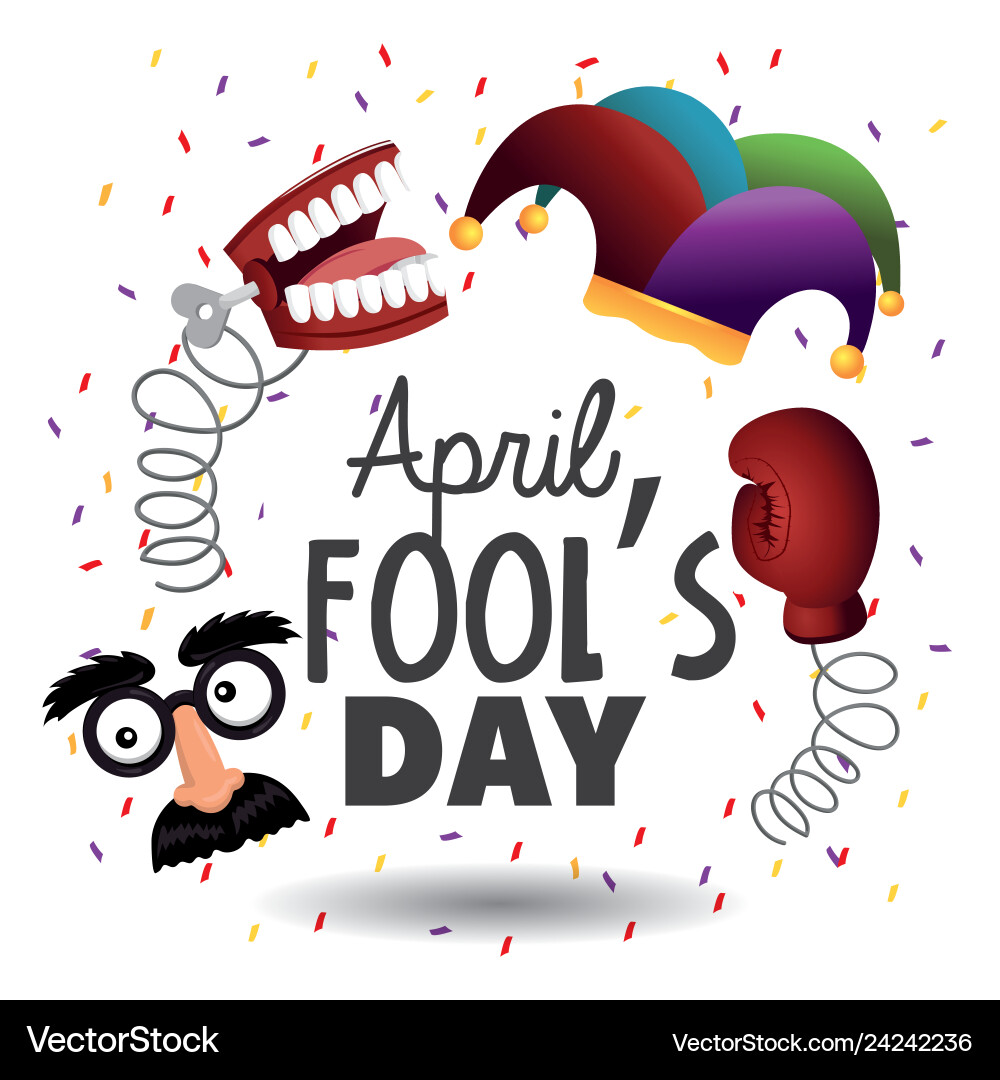 Fools Day Celebration Royalty Free Vector Image