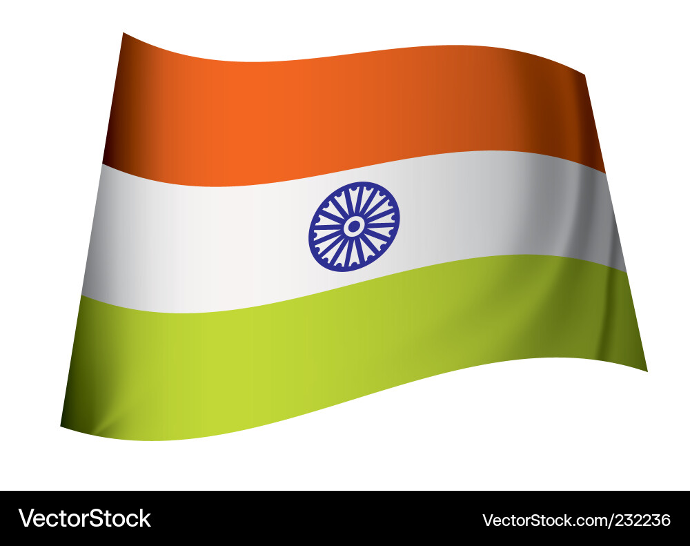 India flag Royalty Free Vector Image - VectorStock