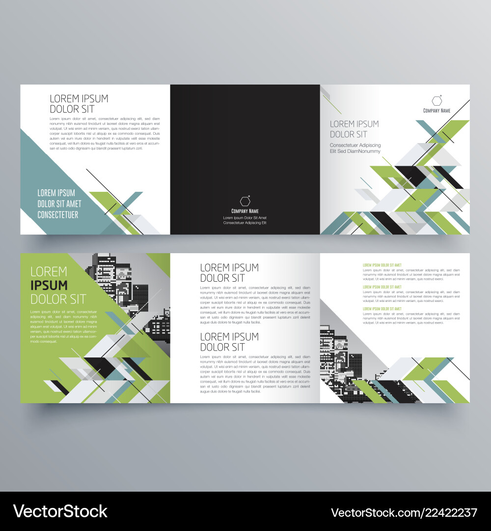 Brochure design template Royalty Free Vector Image