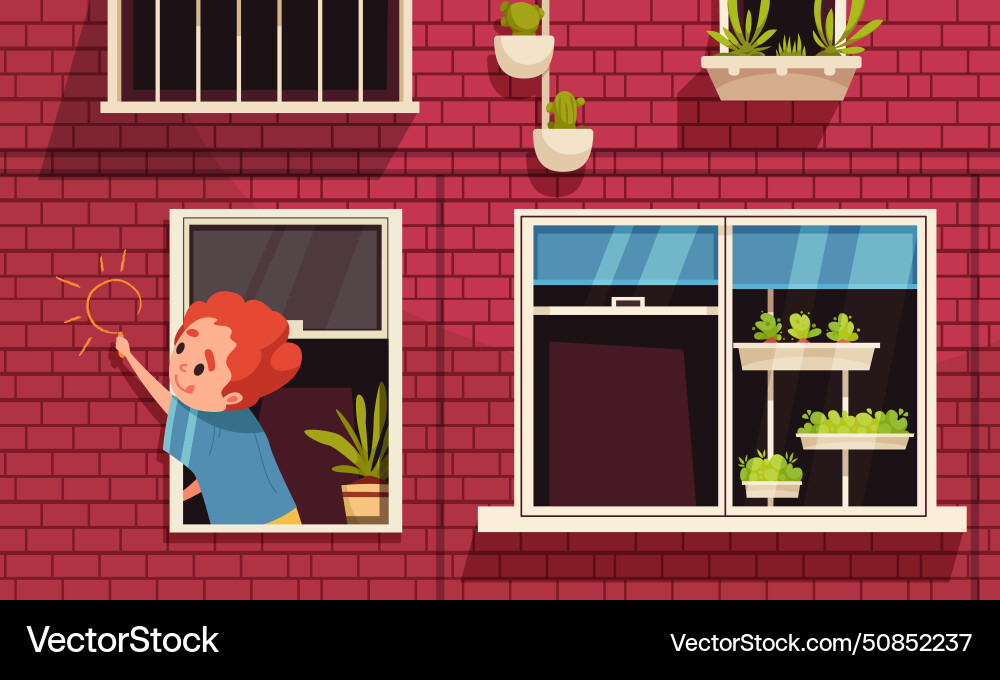 Kids danger cartoon Royalty Free Vector Image - VectorStock