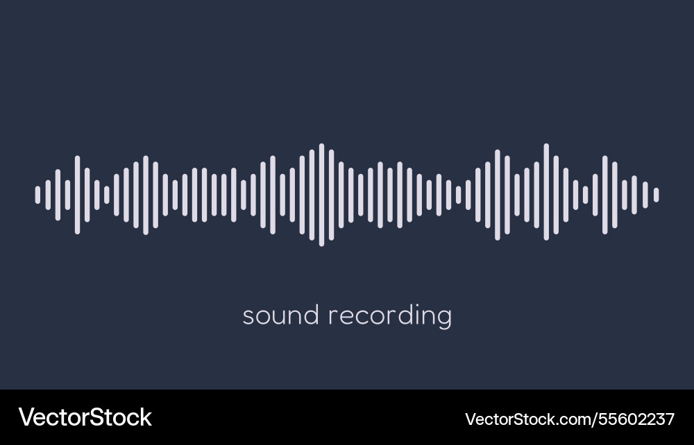Sound wave audio Royalty Free Vector Image - VectorStock