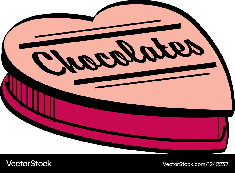 Valentines chocolate box Royalty Free Vector Image