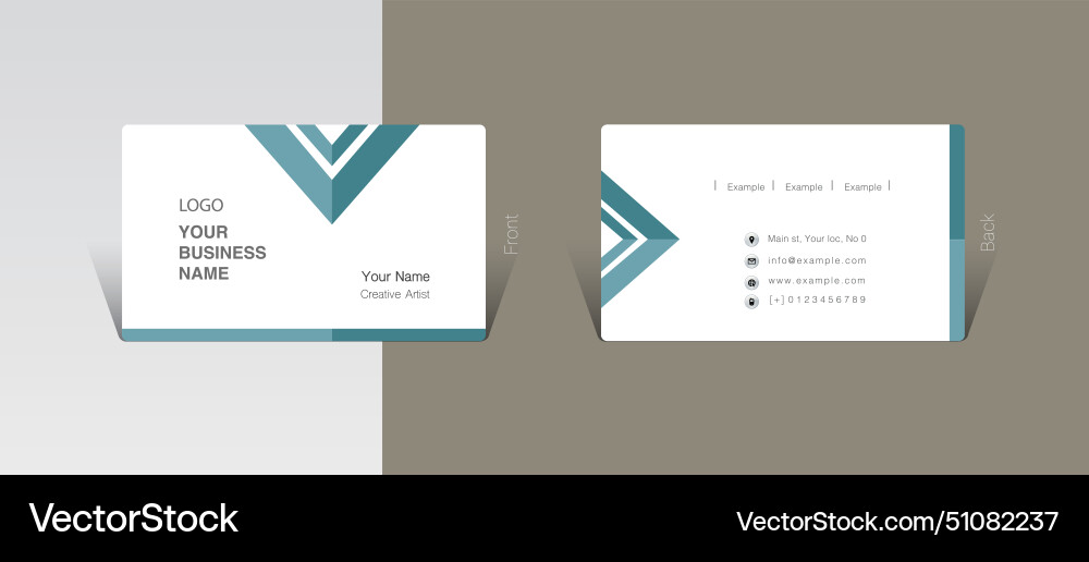 Visit card ideas 64 Royalty Free Vector Image - VectorStock