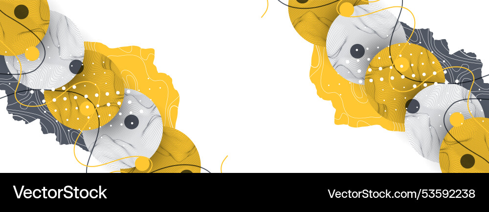 Abstract art wireframe background modern science Vector Image