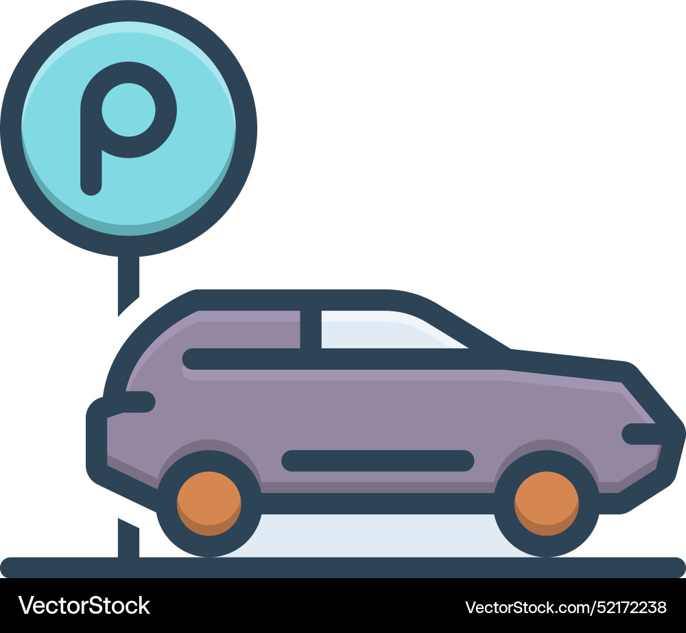 Car parking Royalty Free Vector Image - VectorStock