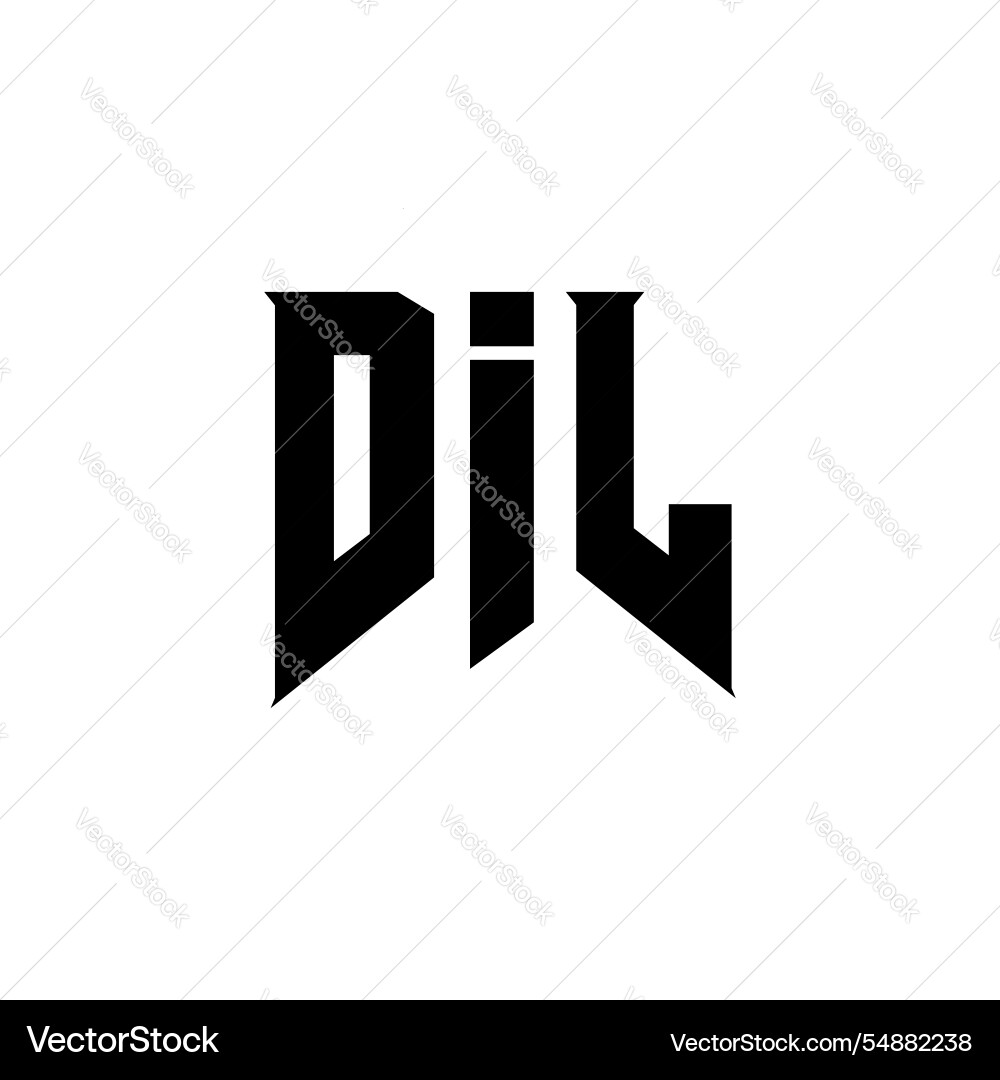 Dil letter logo design for technology company Vector Image
