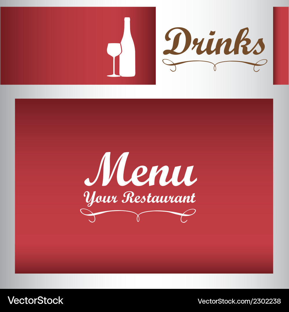 Elegant card for wines menu Royalty Free Vector Image
