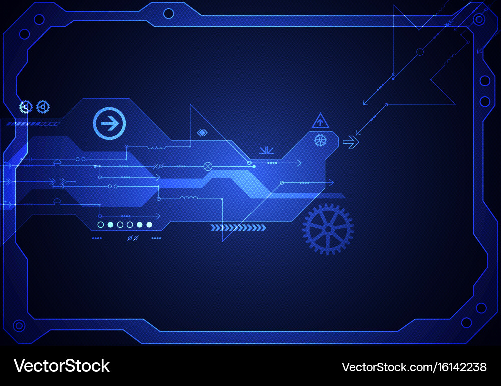 Hi-tech digital technology and engineering Vector Image