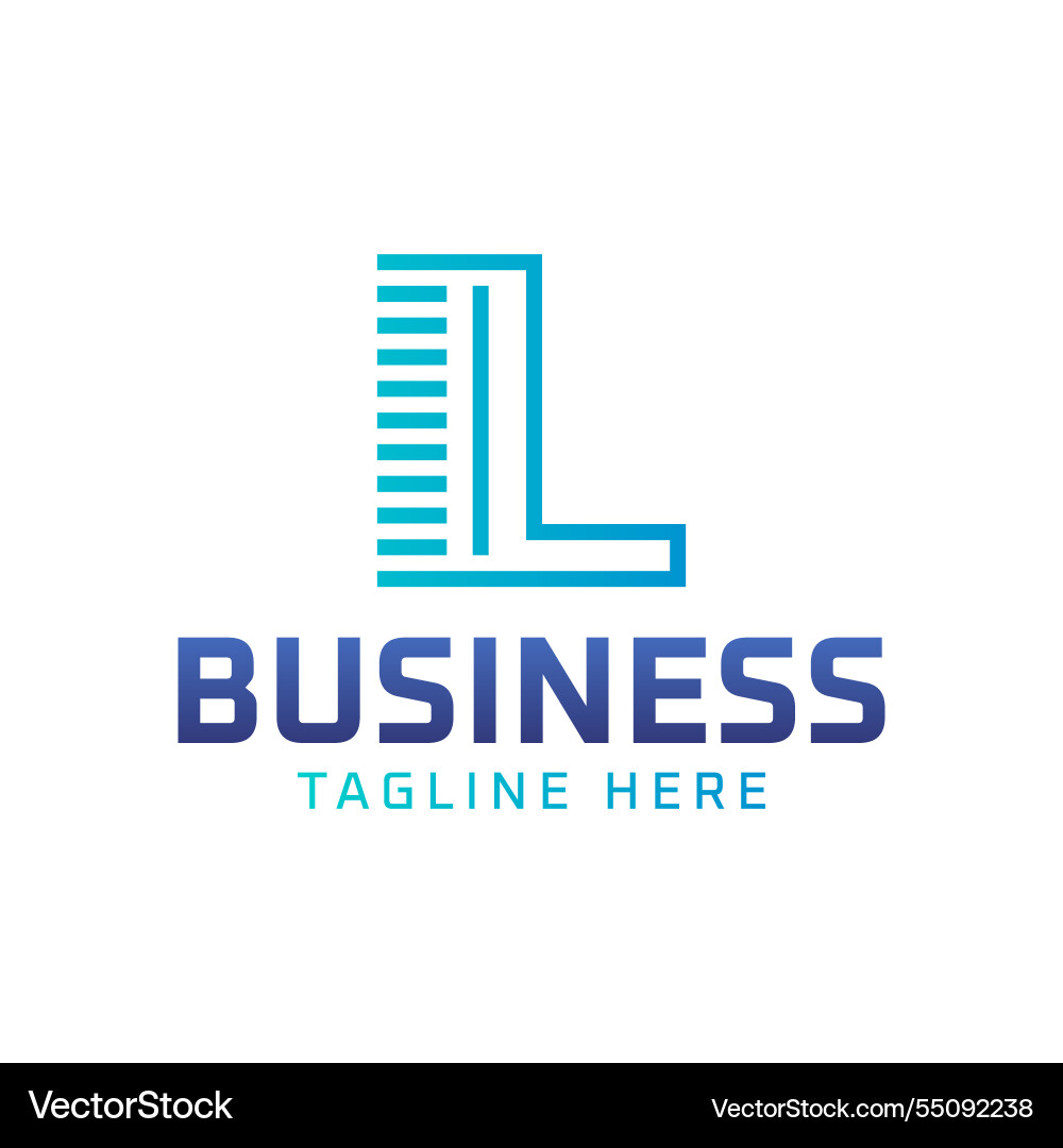 Il logo design sleek modern letter Royalty Free Vector Image