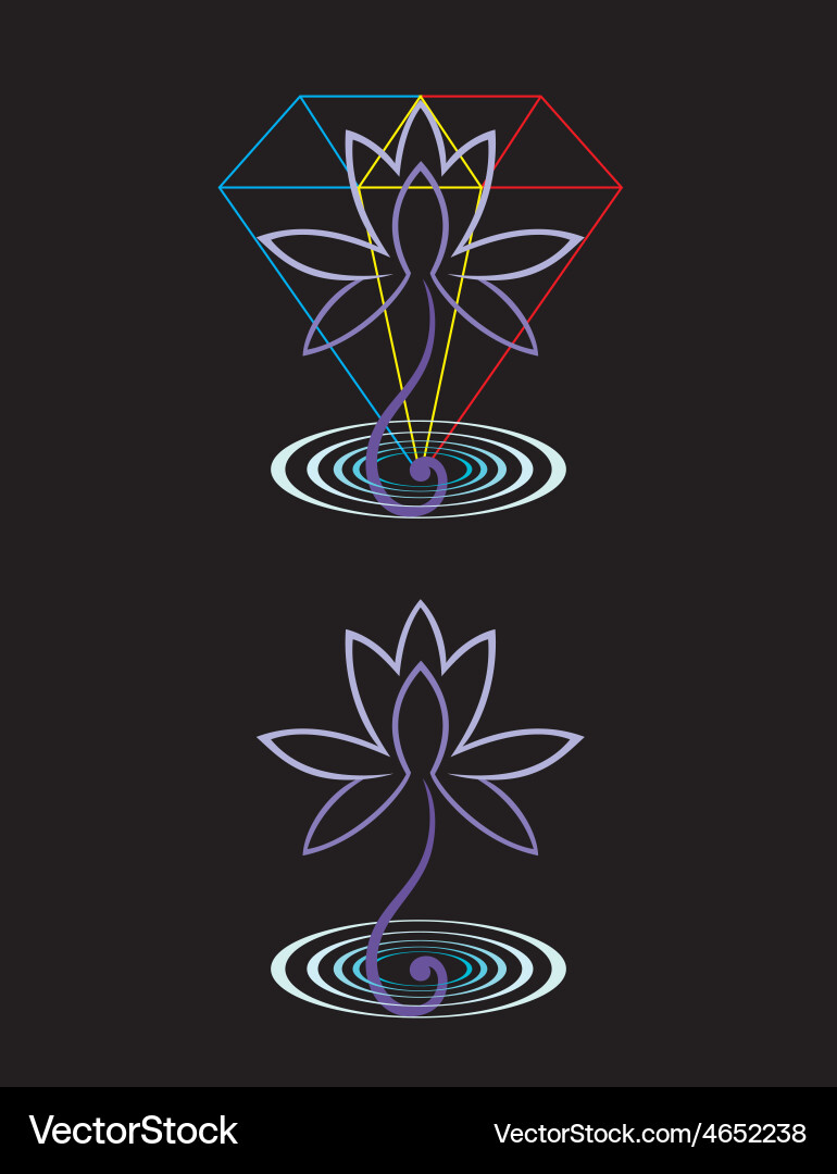 Lotus diamond Royalty Free Vector Image - VectorStock