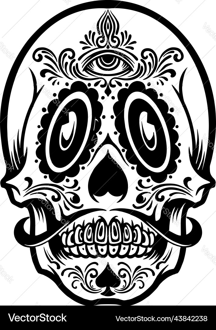 Mexican Facial Tattoos 8 Sheets Day Of The Dead Temporary Face Tattoos