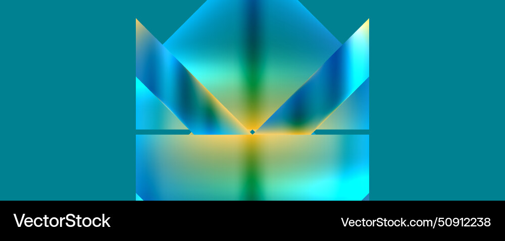 Neon colorful geometric shapes Royalty Free Vector Image