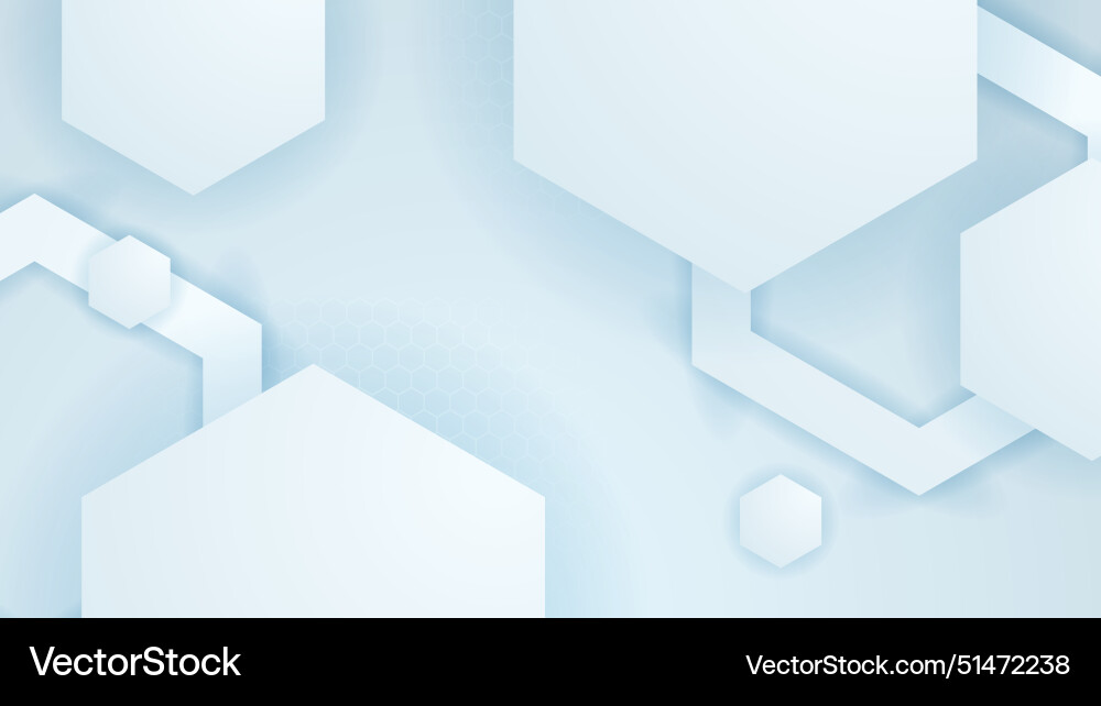 White abstract geometric shapes background Vector Image