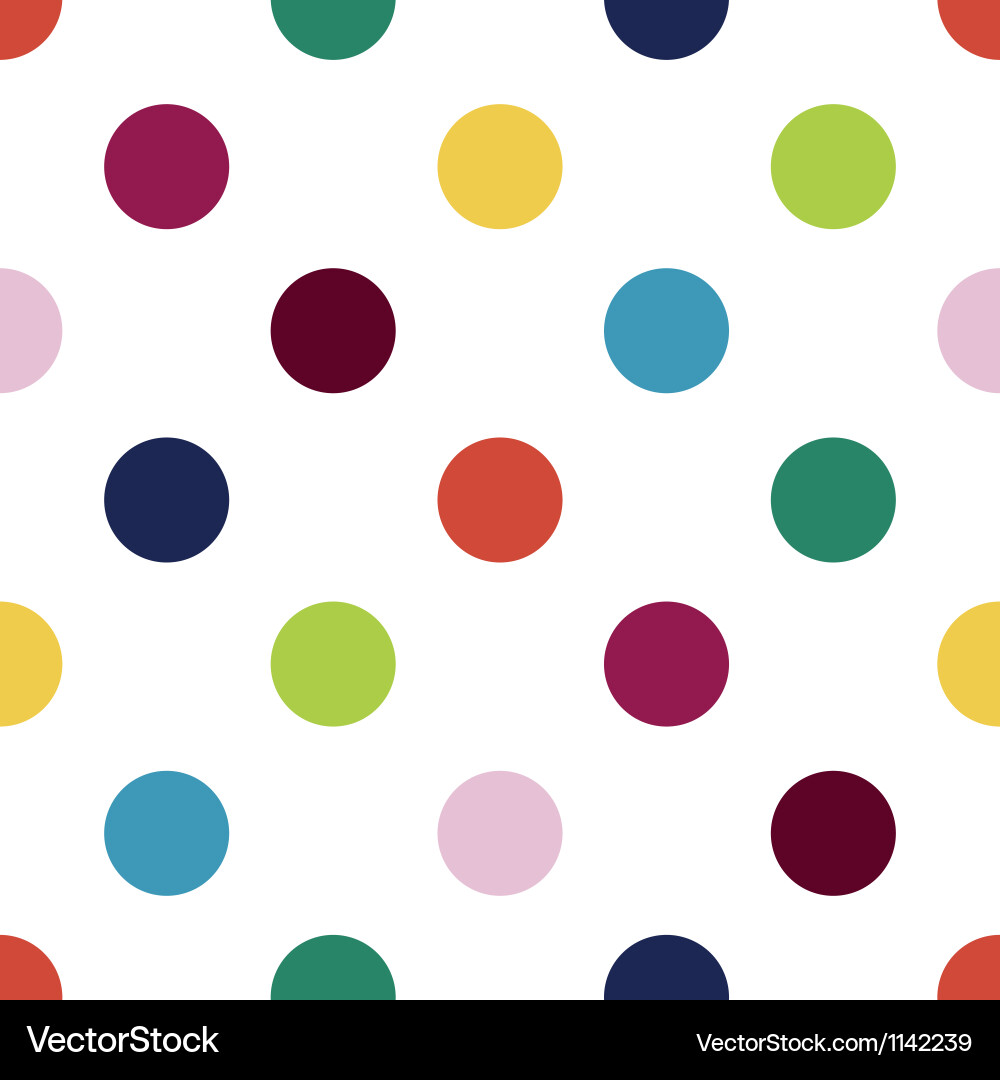 Cheerful Polka Dot Pattern Royalty Free Vector Image