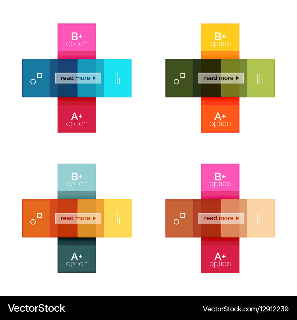 Color stripes infographics templates Royalty Free Vector