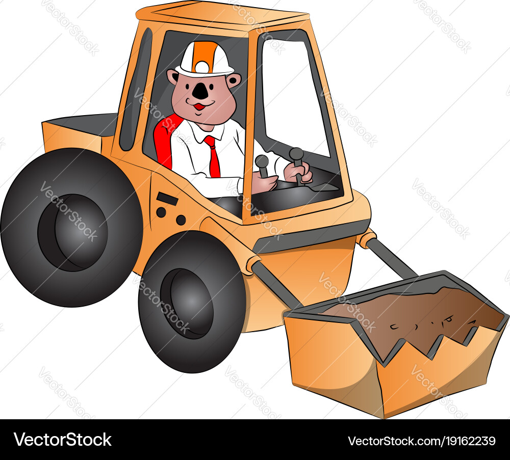 Excavator Royalty Free Vector Image - VectorStock