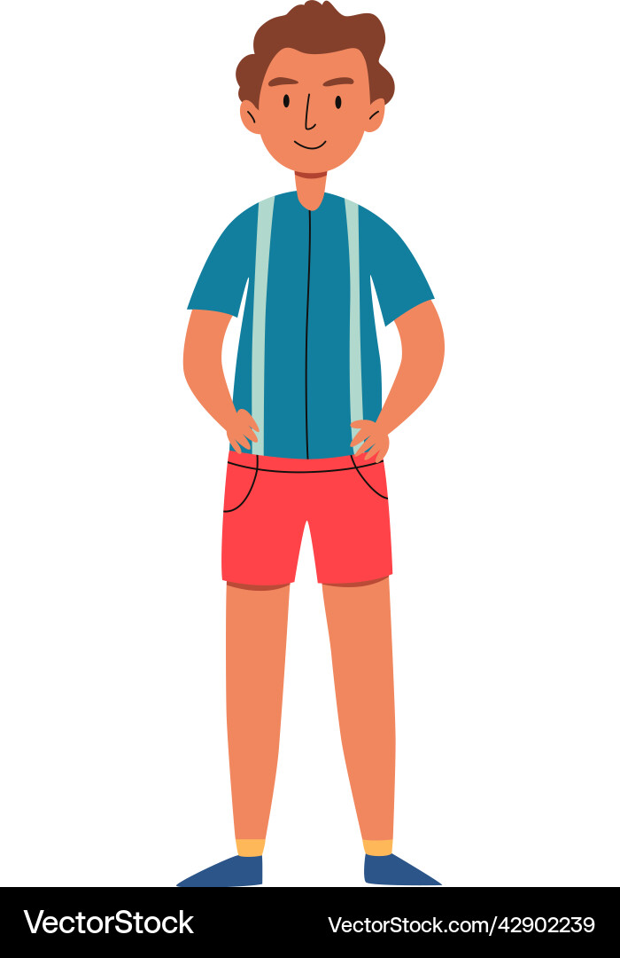 Teenage boy generation composition Royalty Free Vector Image