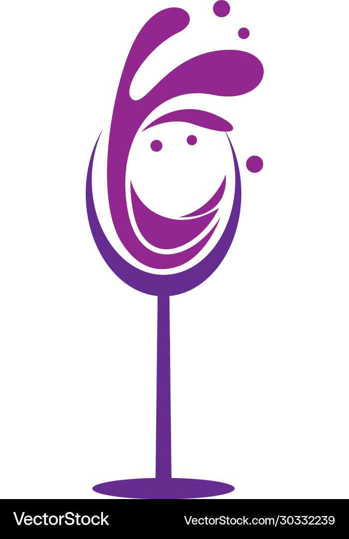 Wine symbol icon Royalty Free Vector Image - VectorStock