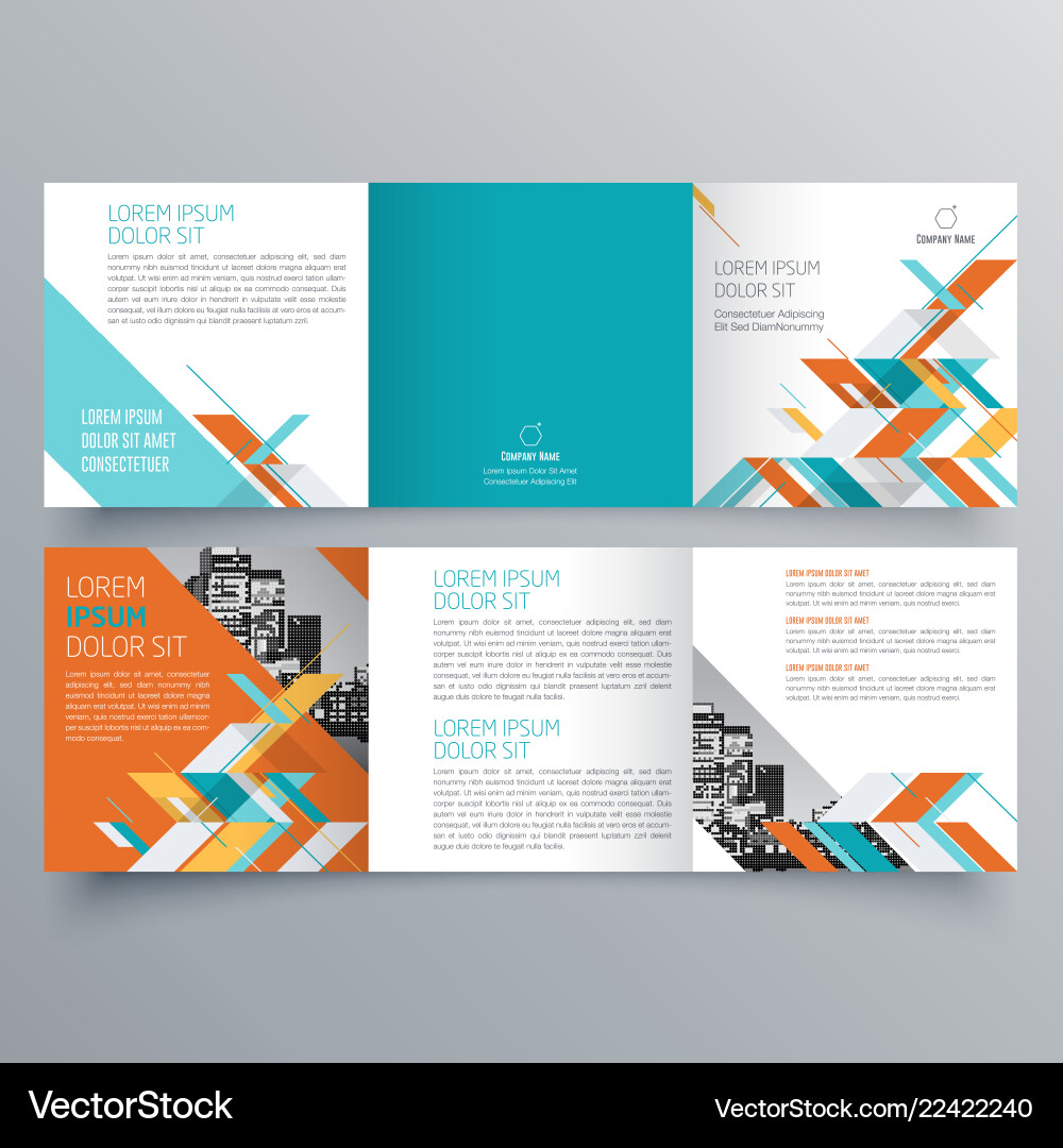 Brochure design template Royalty Free Vector Image