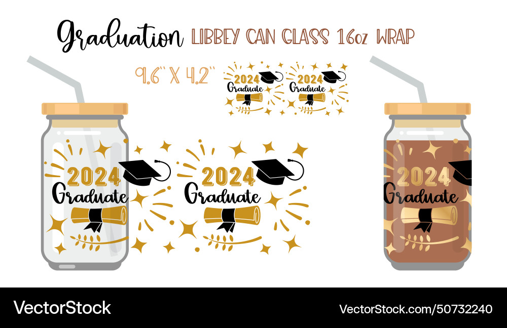 Printable full wrap for libby class can a pattern Vector Image