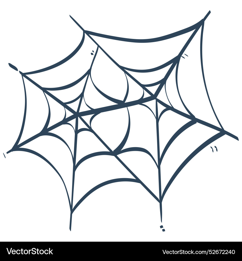 Spider web cobweb Royalty Free Vector Image - VectorStock