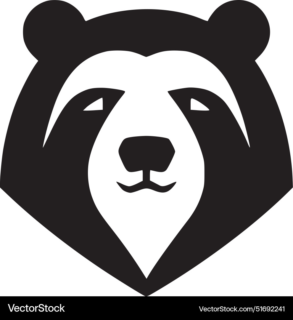 Bear - minimalist and simple silhouette Royalty Free Vector