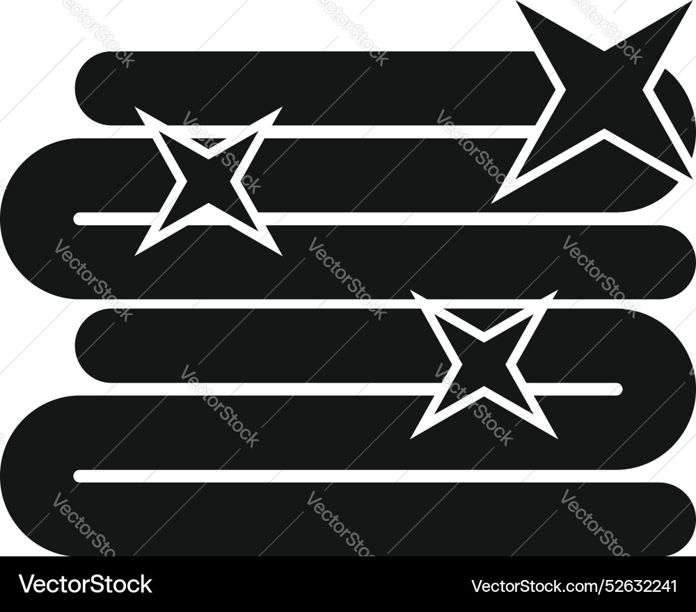 Clean folded clothes stack icon representing Vector Image