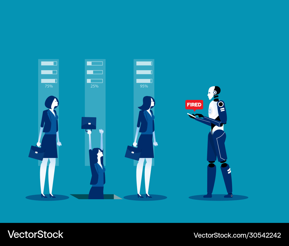 4th industrial revolution new technology concept Vector Image